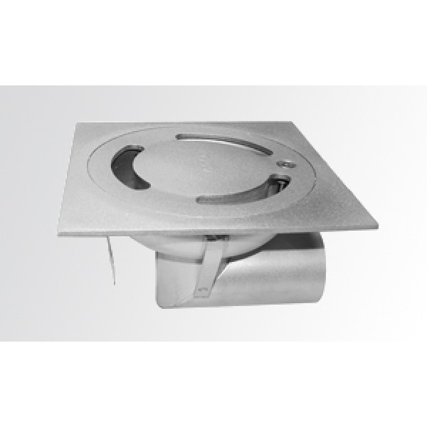 aco Eko klokput inox 15x15 horizontale uitlaat